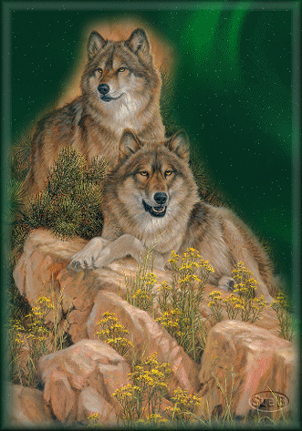 Download Glitter Animal Wolf Gif