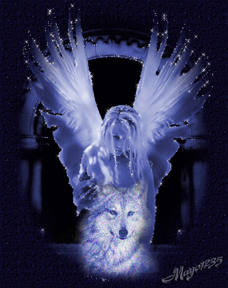 Download Glitter Animal Wolf Gif - Gif Abyss