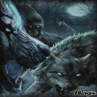 Download Glitter Fantasy Wolf Gif - Gif Abyss