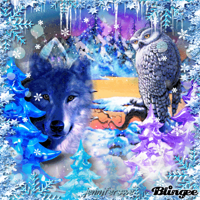 Download Glitter Fantasy Wolf Gif - Gif Abyss