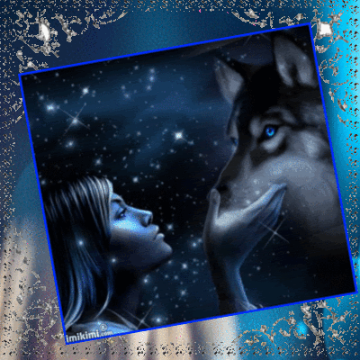 Download Glitter Fantasy Wolf Gif - Gif Abyss