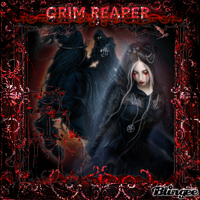 Download Glitter Dark Grim Reaper Gif