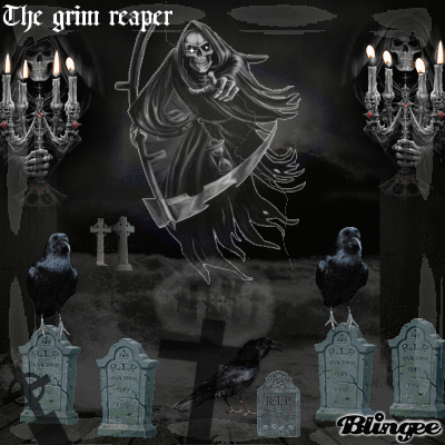 Download Glitter Dark Grim Reaper Gif