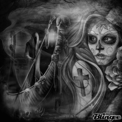 Download Glitter Dark Grim Reaper Gif