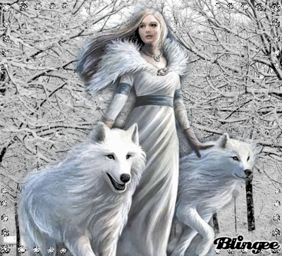 Download Glitter Fantasy Wolf Gif