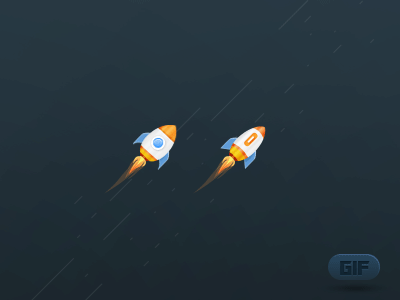 Download Sci Fi Rocket Gif