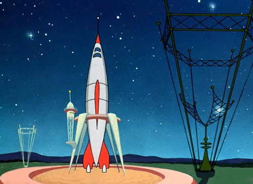 Download Sci Fi Rocket Gif - Gif Abyss