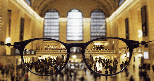 Download Artistic Human Glasses Reflection Grand Central Terminal Gif ...