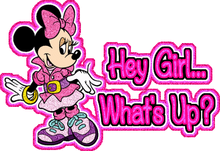 Download Hello Glitter Disney Minnie Mouse Misc Statement Gif