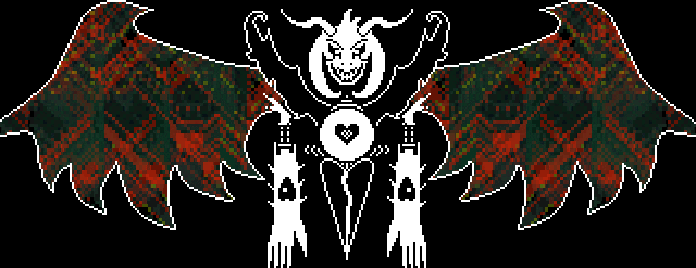 Download Video Game Undertale Demon Wings Skull Gif