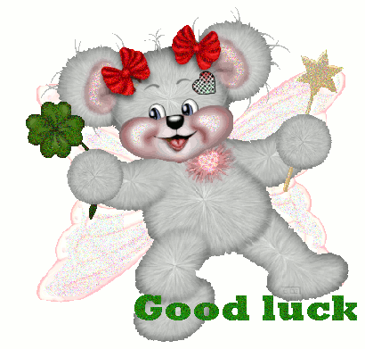 Download Glitter Good Luck Misc Statement Gif - Gif Abyss