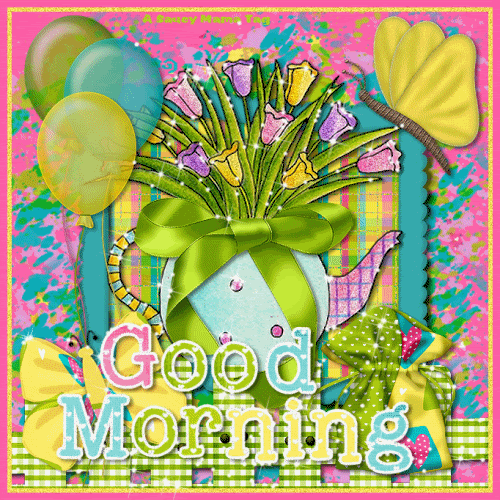 Good Morning Glitter Graphics