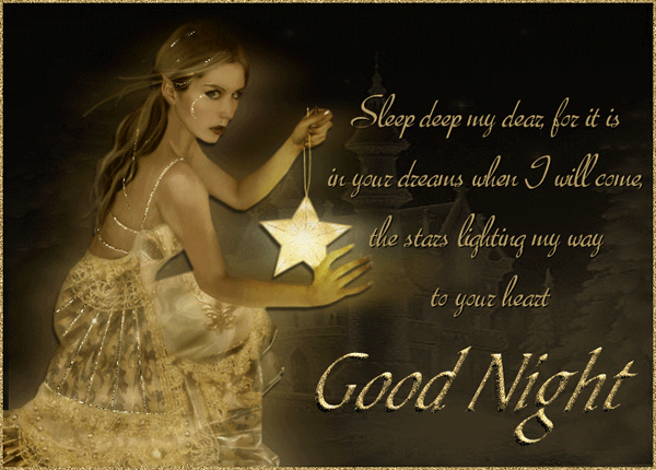 Download Glitter Good Night Misc Statement Gif - Gif Abyss