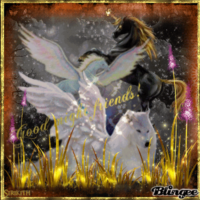 Blingee Glitter Graphics Good Night