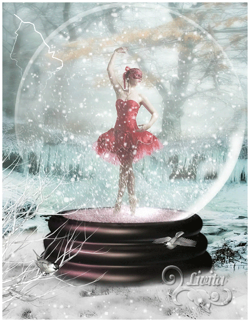 Download Winter Glitter Woman Artistic Gif