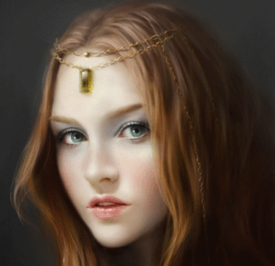 Download Glitter Face Fantasy Woman Gif