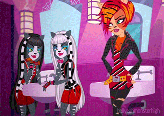 Download Emo Gothic Fantasy Mattel Doll TV Show Monster High Gif - Gif ...