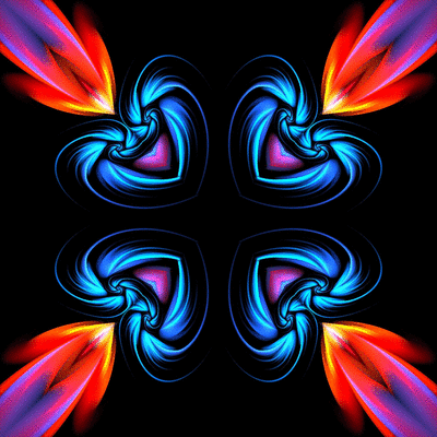 Psychedelic Heartflow: Vibrant Animated Art in Motion