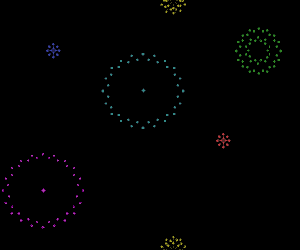 Download Artistic Fireworks Gif