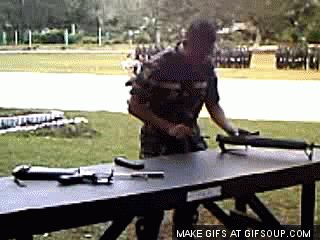 Download Military Rifle Weapon Man Made Assault Rifle Gif