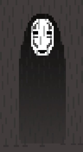 Download No-Face (Spirited Away) Anime Spirited Away No-Face Pixel Art Gif