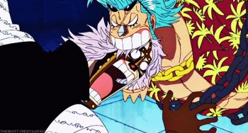 Franky's Fierce Encounter - One Piece GIF - Gif Abyss